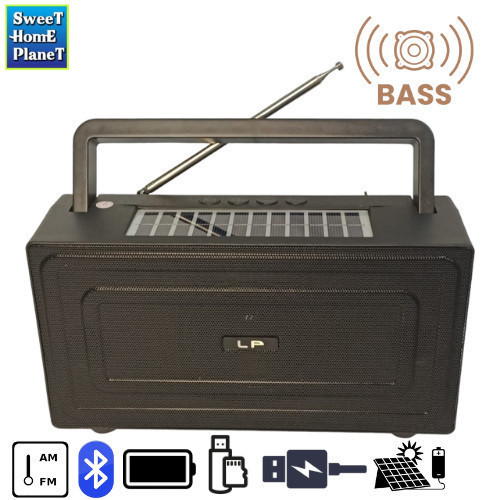 LP-V76 Radio Bluetooth Speaker Outdoor 10W Portable Speaker Wireless FM ...