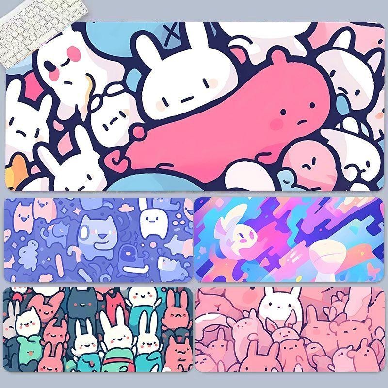 Funny Cartoon Mouse Pads Animals Rabbits Extra Large Thickened Computer ...