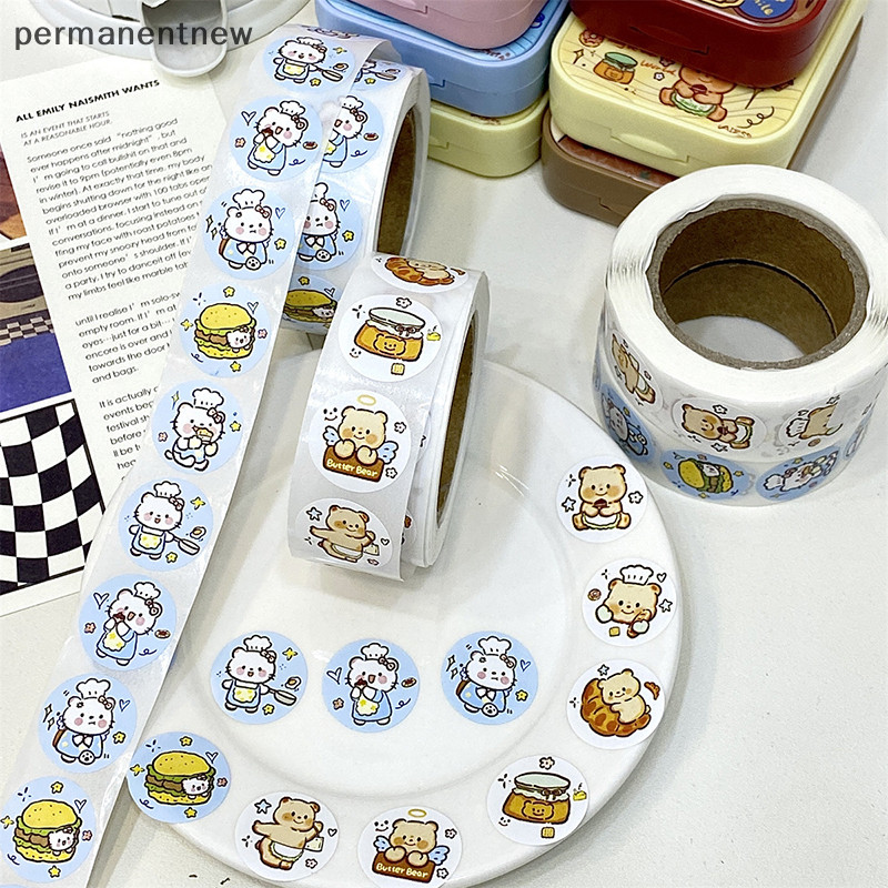 [PEMY] Cartoon Butter Bear Sanrio Chef Hello Kitty Roll Sticker ...