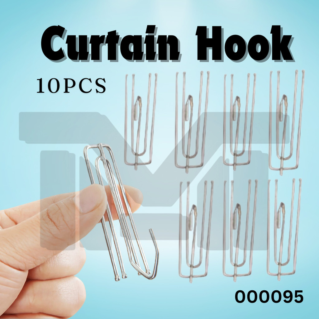 Curtain Hook / Cangkuk Langsir (10pcs / Pack) | Shopee Malaysia