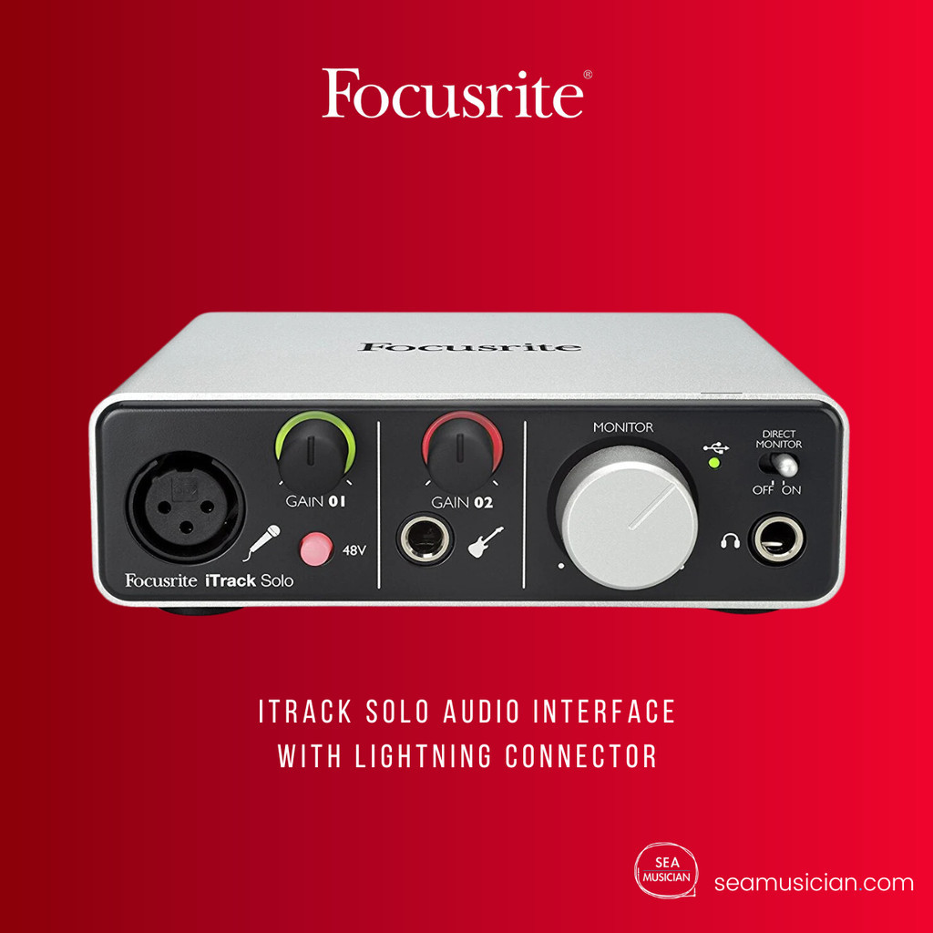 FOCUSRITE ITRACK SOLO AUDIO INTERFACE W/LIGHTNING CONNECTOR FOC-F15-MOIS0010 | Shopee Malaysia