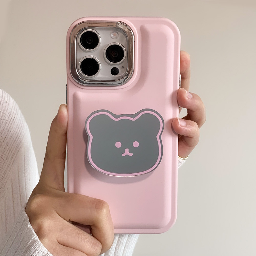 Cartoon Metal Bear Bracket Mount Iphone Case Compatible for IPhone 11 ...