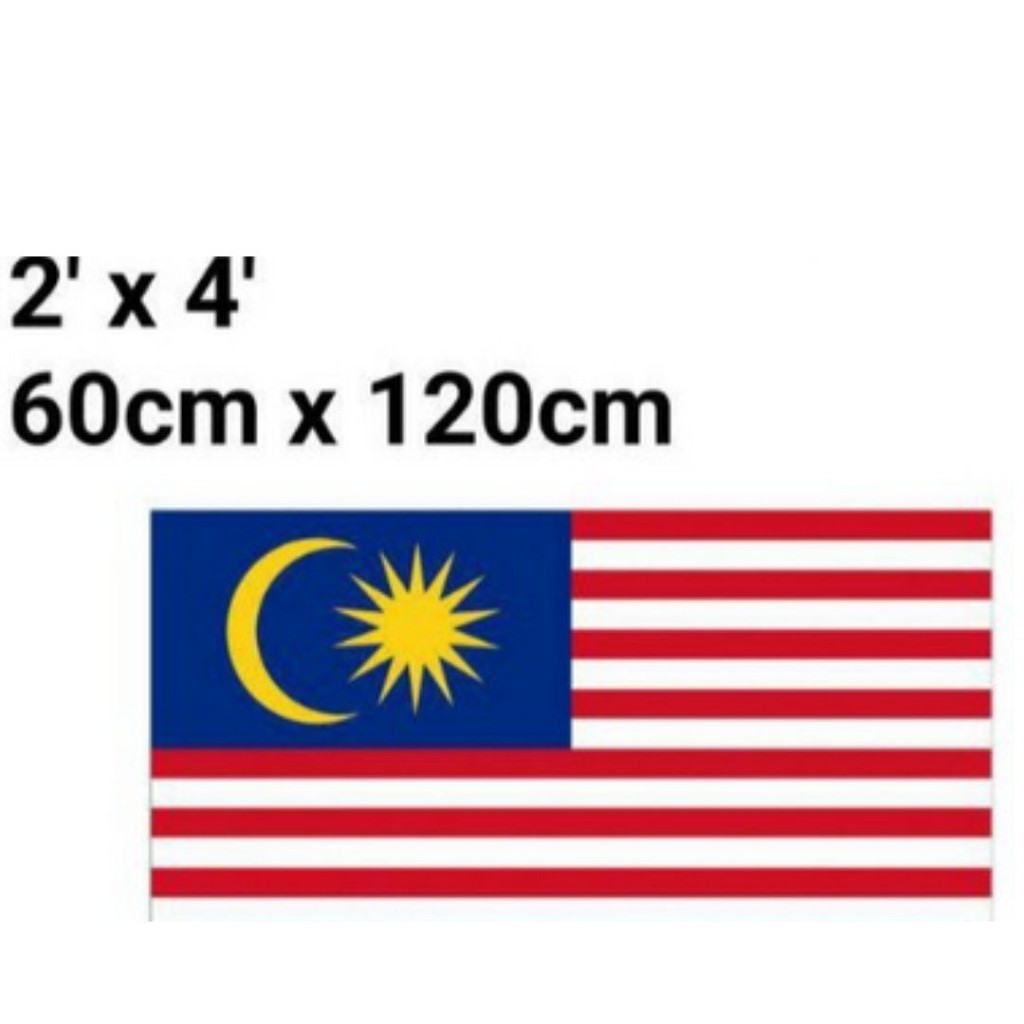 Bendera Malaysia Polyester Malaysian Flag 1X2 2X4 3X6 2X8 | Shopee Malaysia