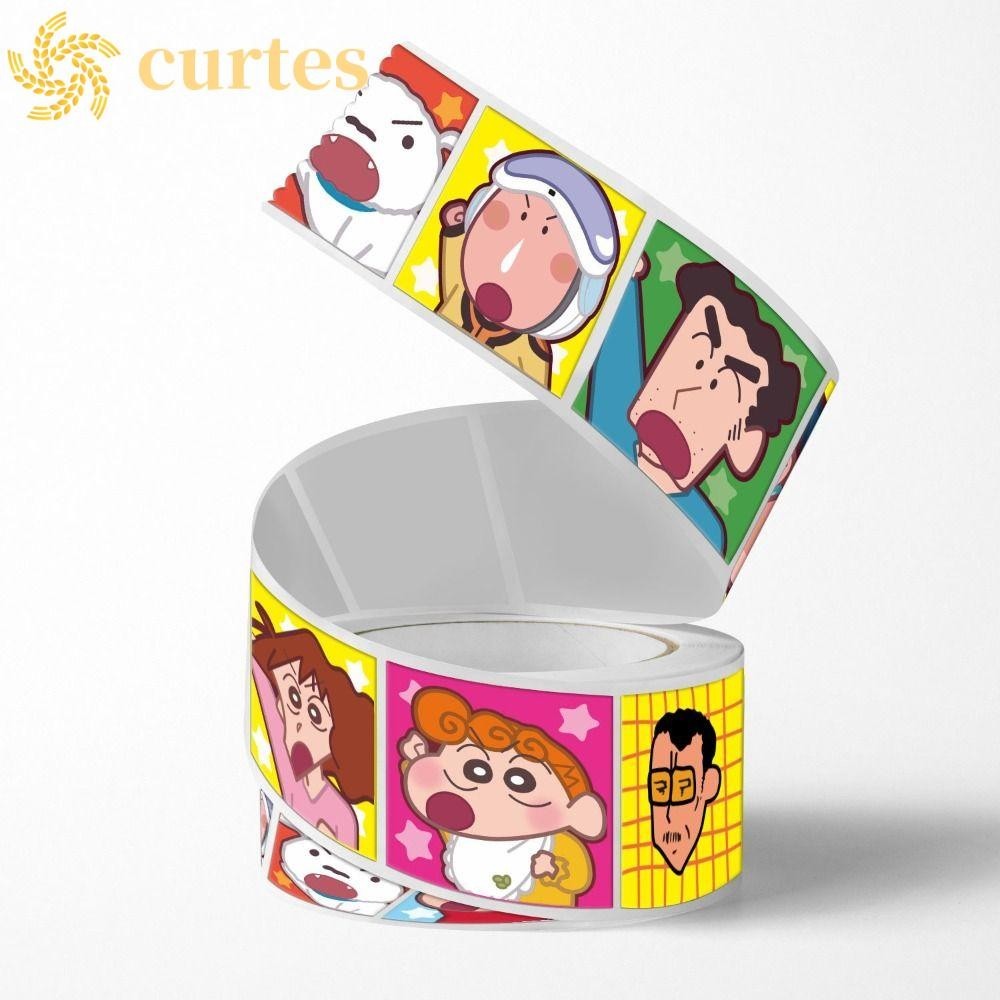 CURTES Crayon Shin-chan Stickers, Sticky Labels Gifts Decor Crayon Shin ...