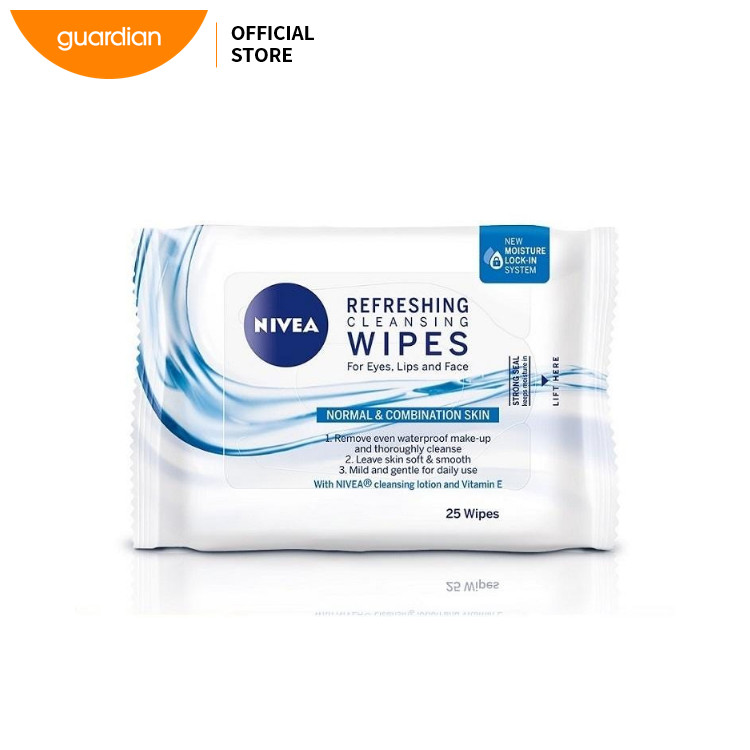 Nivea Face Care Daily Essentials Refreshing Facial Cleansing Wipes 25S ...