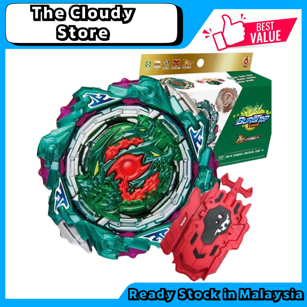 Ready Stock !!! Beyblade Burst B-198 01 Chain Kerbeus with LR Launcher ...