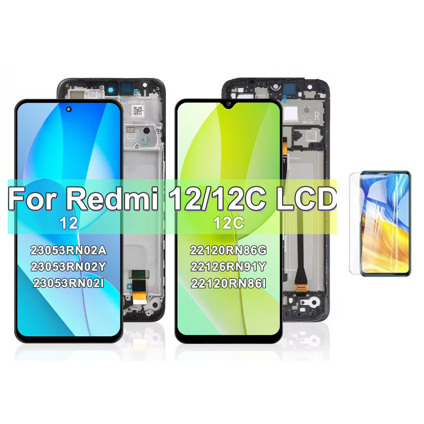 Original For Redmi 12 12C LCD Display With Touch Screen | Shopee Malaysia