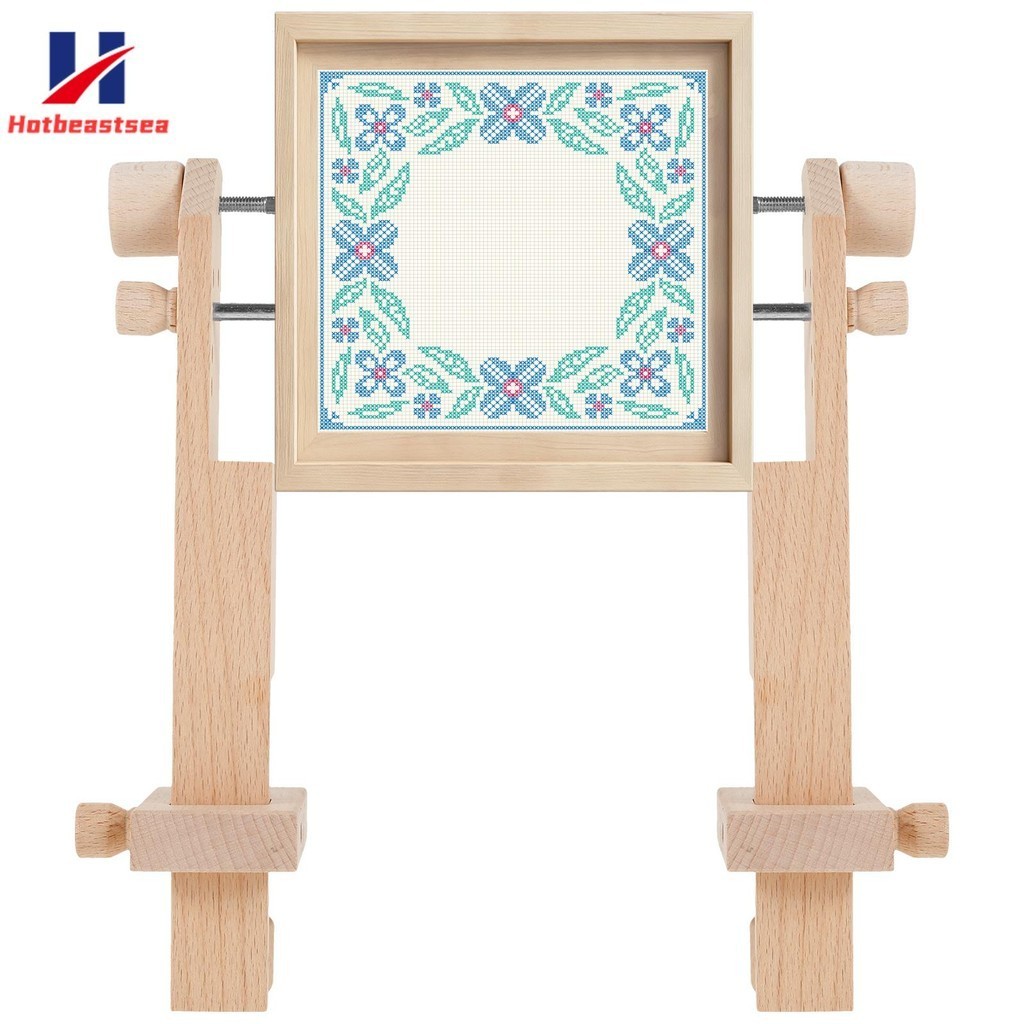 Beech Wood Embroidery Stand Adjustable Embroidery Hoop Stand Sturdy ...