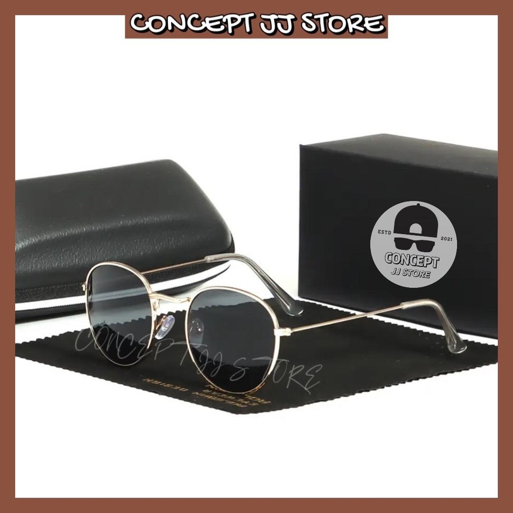 NEW TRENDY SPEC MATA BULAT round frame Color tone black spec viral ...