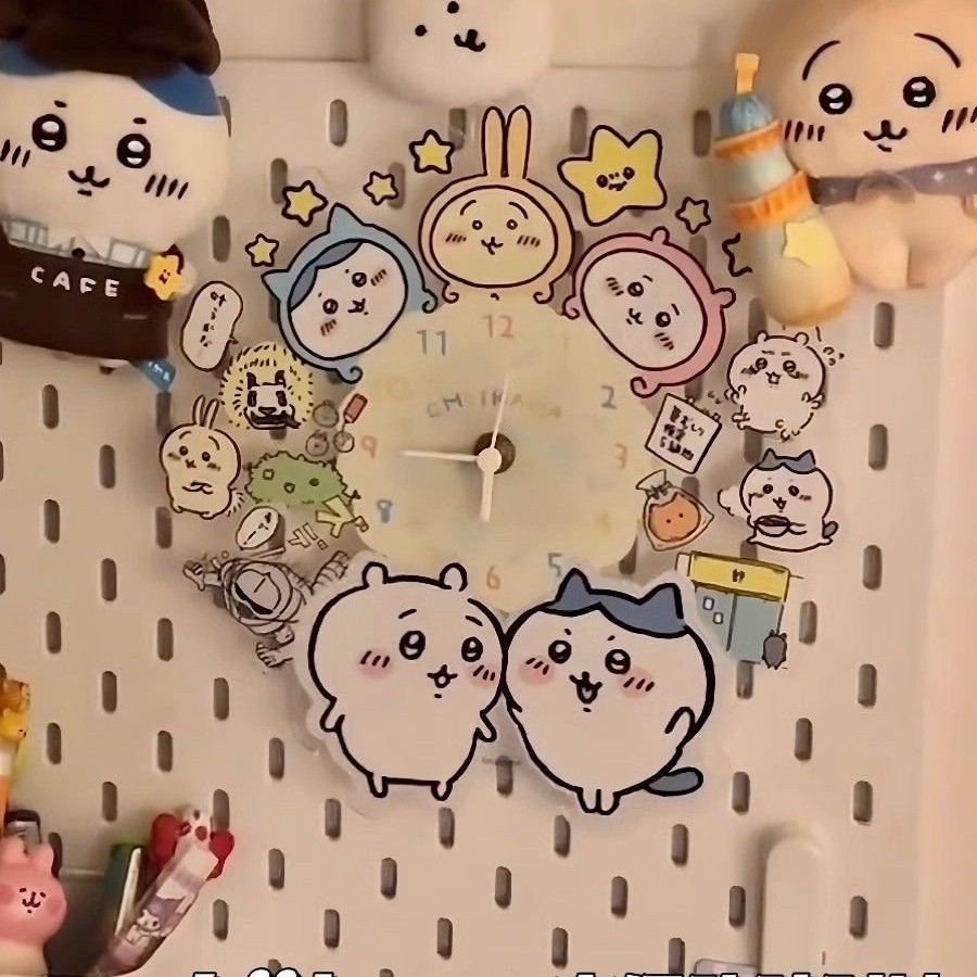 Chiikawa Clock Cute Silent Wall Small Wall Clock | Shopee Malaysia
