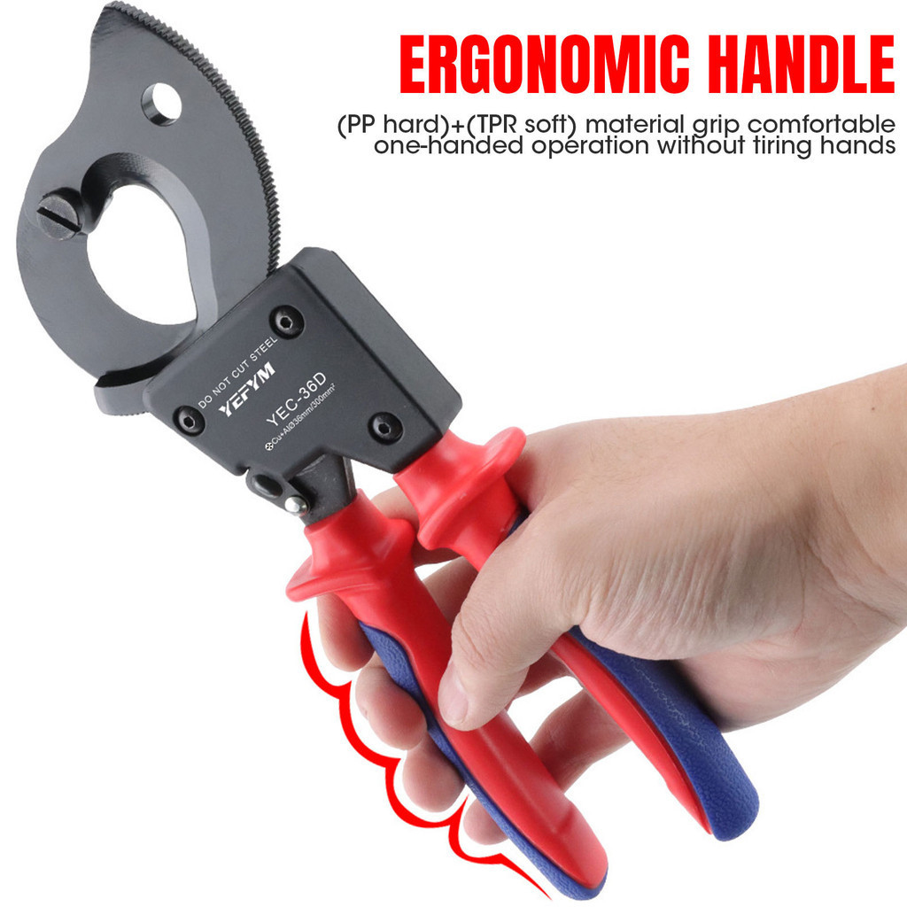【Local delivery+COD】Ratchet Cable Cutter, Heavy Duty Wire Cutter for ...