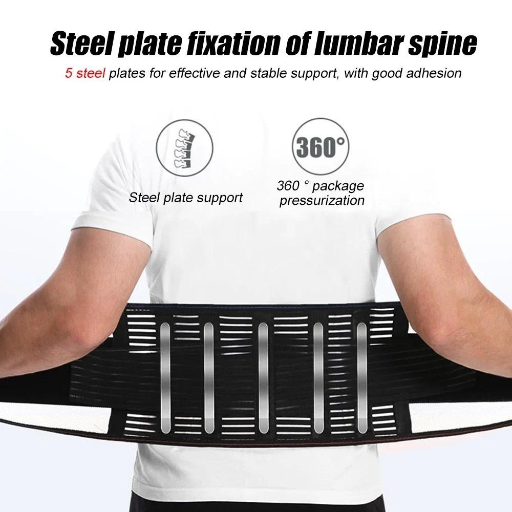 Medical Back Brace Waist Trainer Belt Spine Support Men Women ...