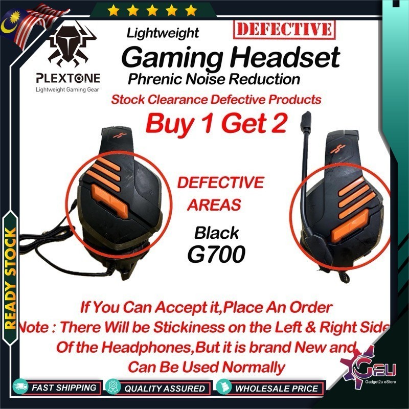 Original Plextone G700 EXTRA BASS Headphone with 3.5mm Audio Jack ...