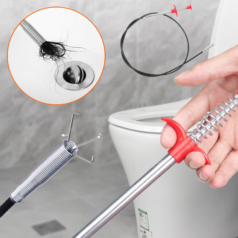 Sewer Unclogger Drain Clog Remover Gripper Flexible Kitchen Sink Claw ...