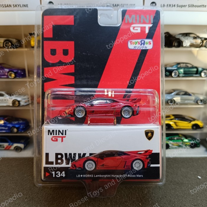 Mini GT 134 LB Works Lamborghini Huracan GT Rosso Mars ToysRus Japan ...