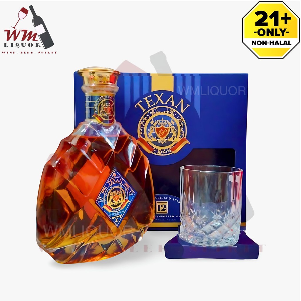 TEXAN 12 Years Old Blended Malt Whisky Gift Set （700ML） TEXAN 12年威士忌 | Shopee Malaysia