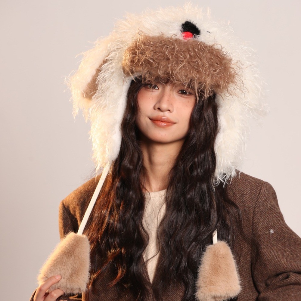 Misskoi [Ready Stock] Autumn Winter New Style Furry Cartoon Cute Puppy ...
