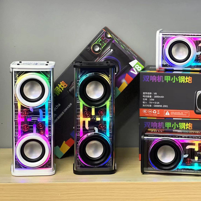 Bluetooth Transparent Speaker TWS Series Surround Speaker Double Horn ...