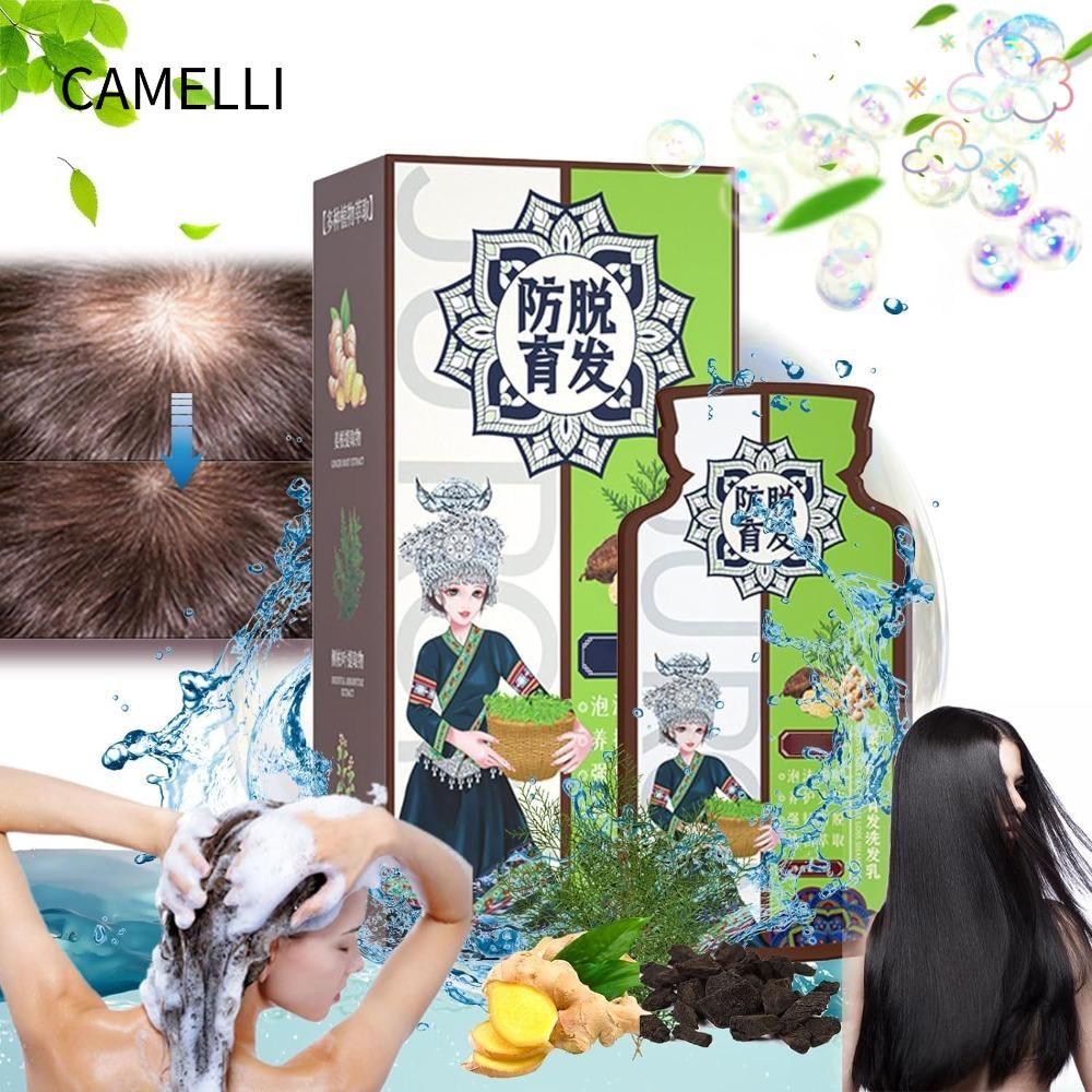 CAMELLI Ginger Plant Extract Shampoo, Hair Thickening Promotes Hair ...