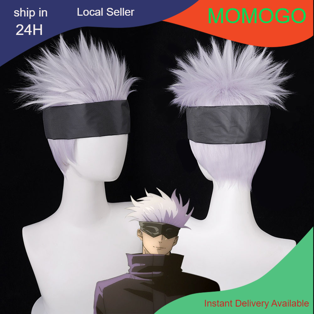 Jujutsu Kaisen Gojo Satoru Hair Cosplay white Wigs Professional cos ...