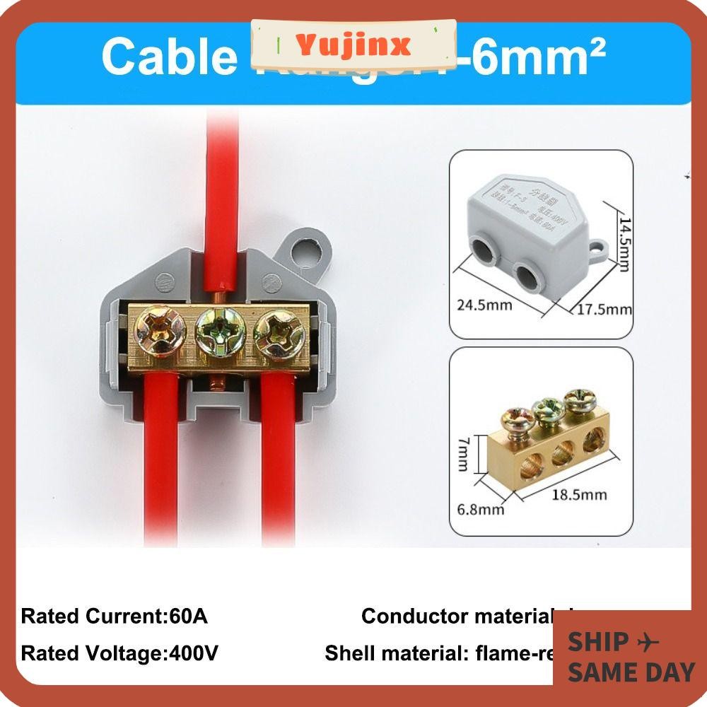 YUJINX Quick Terminal Block, High Power Conductor Brass High Power ...