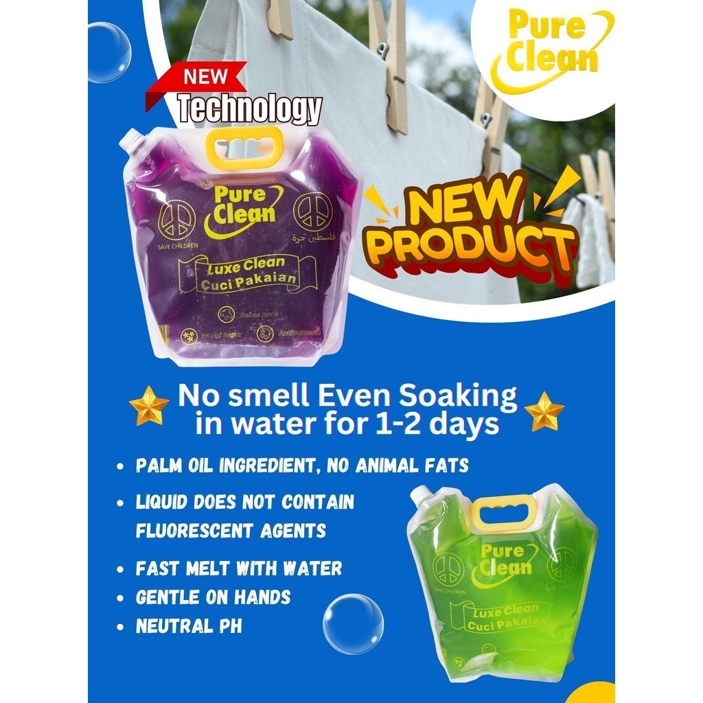 Pure Clean Concentrated Laundry Detergent Big Refill 5 KG ...