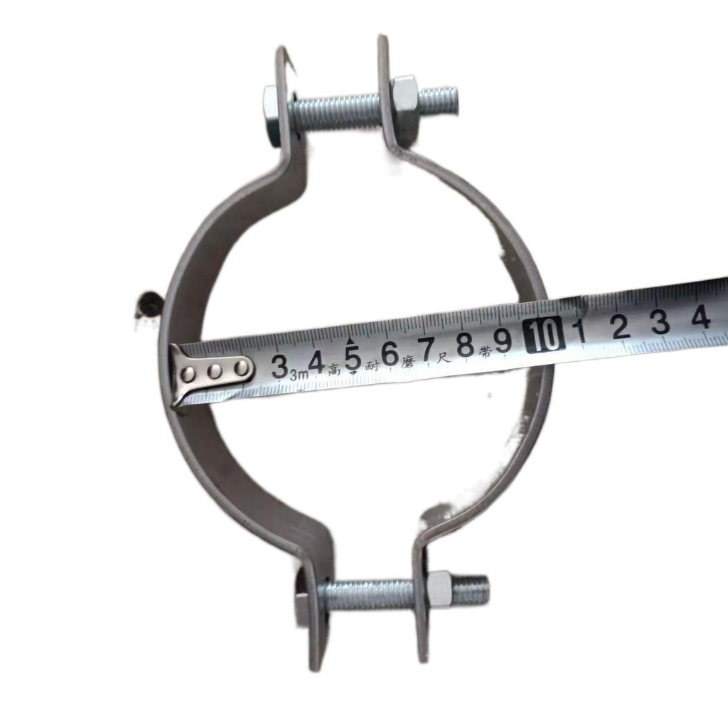 3*30Flat Iron Galvanized Hoop Double Semicircle Clamp Billboard Road ...