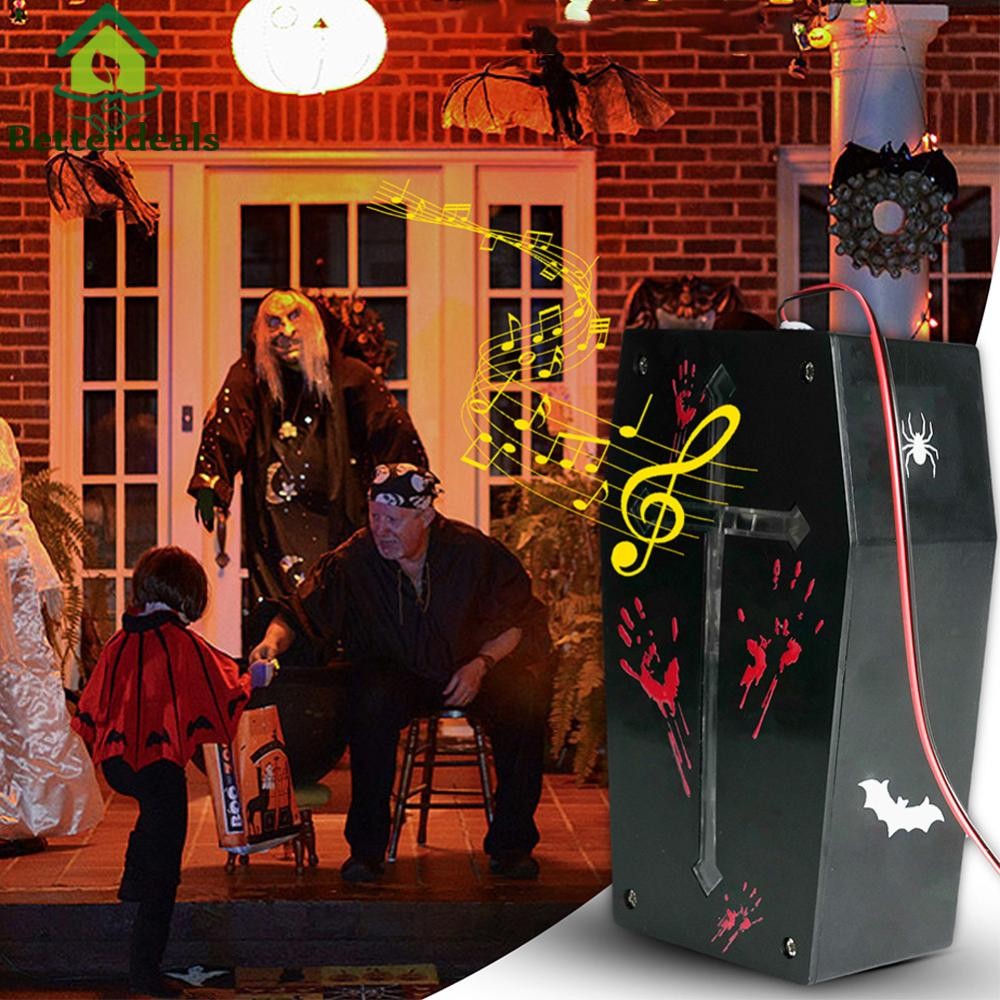 Halloween Sound Control Coffin Box Horror Screaming Sound Box Haunted ...