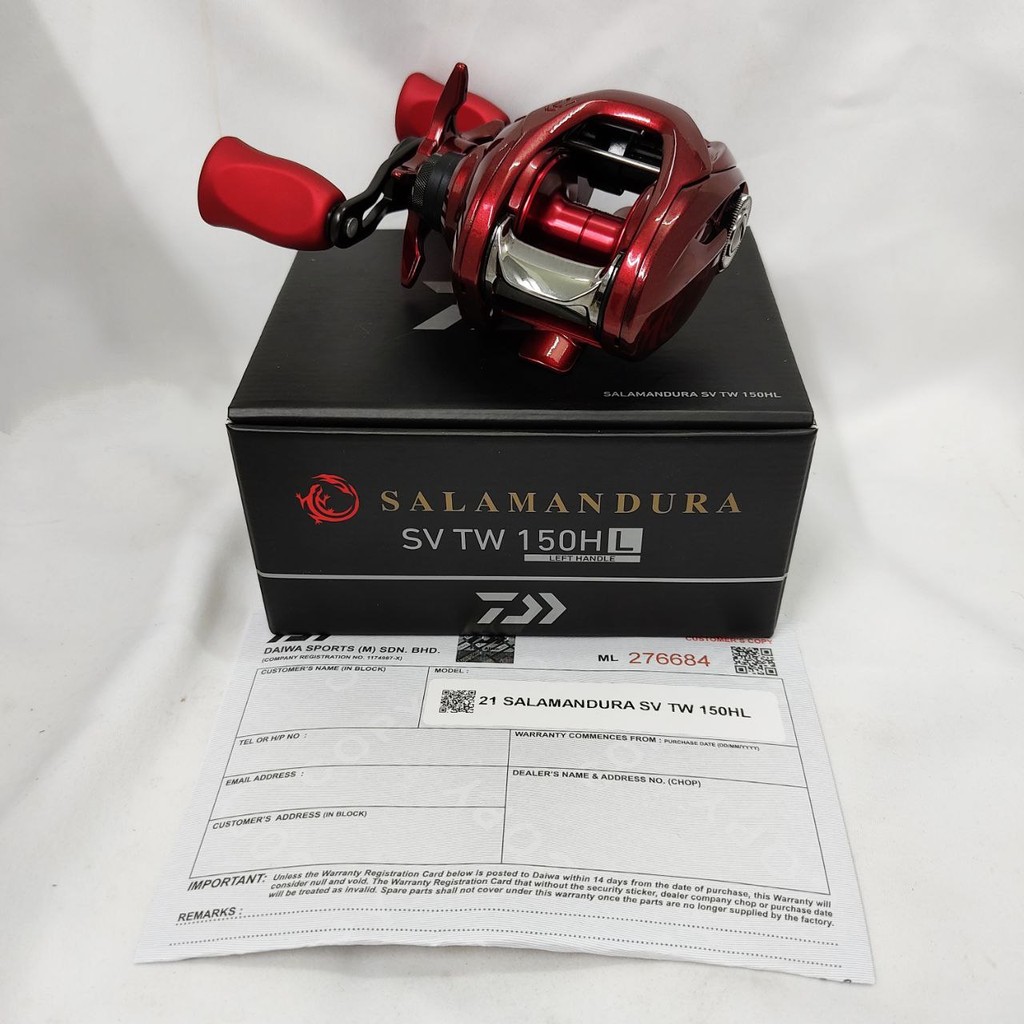 2021 DAIWA SALAMANDURA SV TWIN BAIT CASTING REEL 🔥Ready Stock🔥 100% Original🔥 | Shopee Malaysia