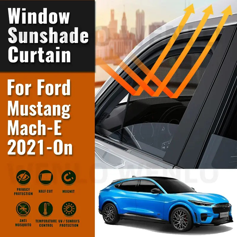 Car Sunshade For Ford Mustang Mach-E 2021 2022 2023 2024 Car Sunshade ...