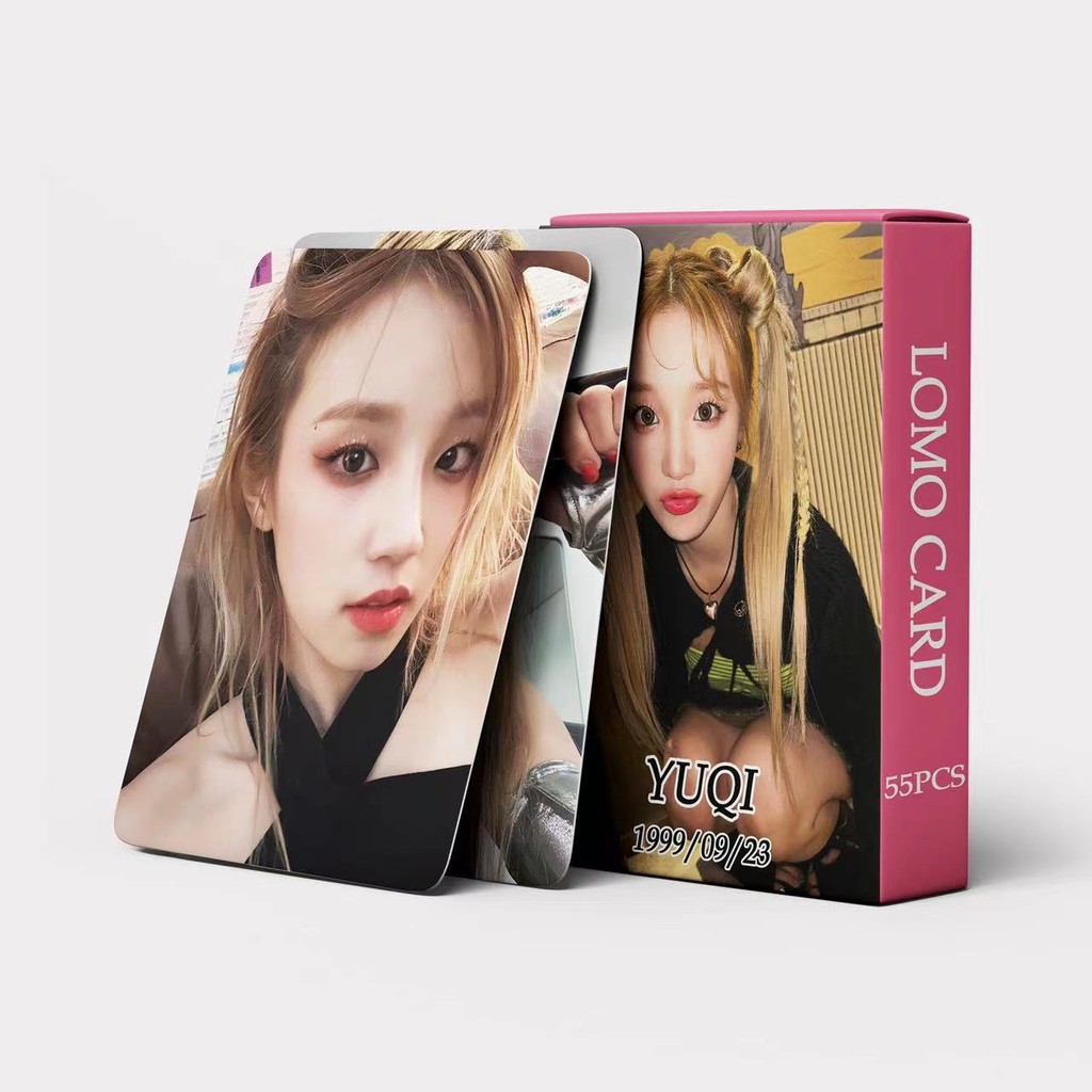 KPOP 55 PIECES GIDLE Song Yuqi YUQICard (G)I-DLE HEAT Collection Card ...