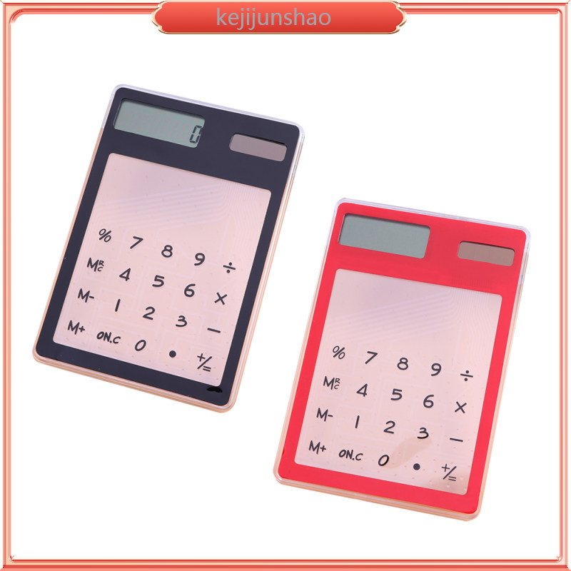 Ultra-Thin Calculator Screen Touch Accounting Tool Portable Cute Clear ...