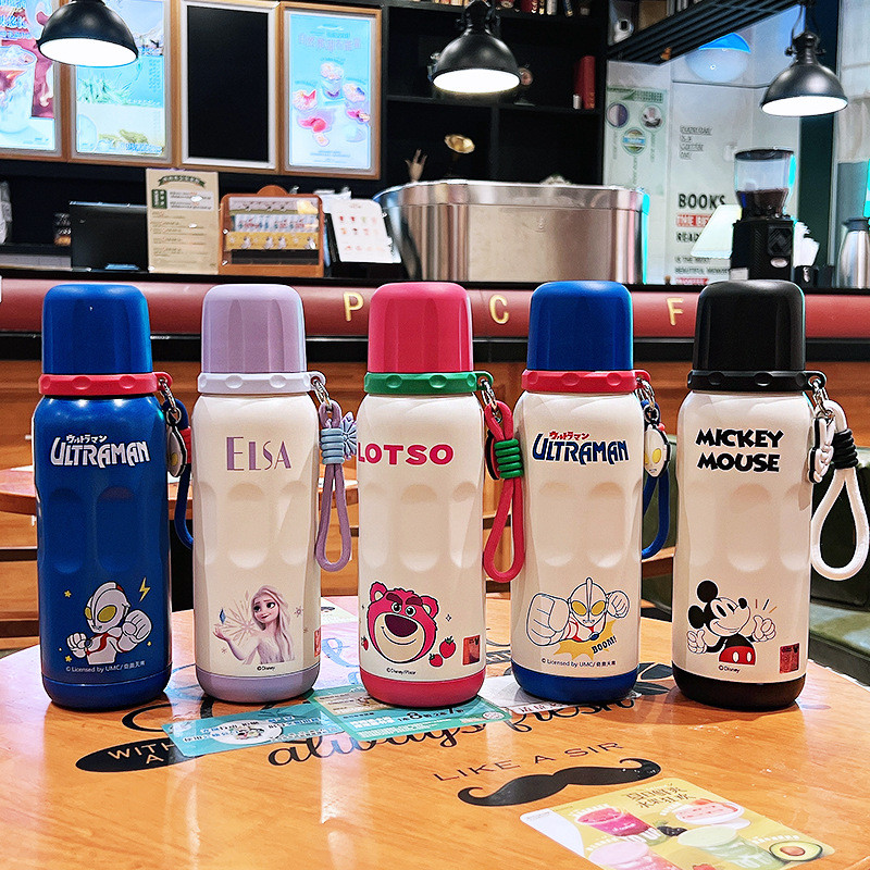 Ultraman thermos cup children 2024 new straw water cup female students ...