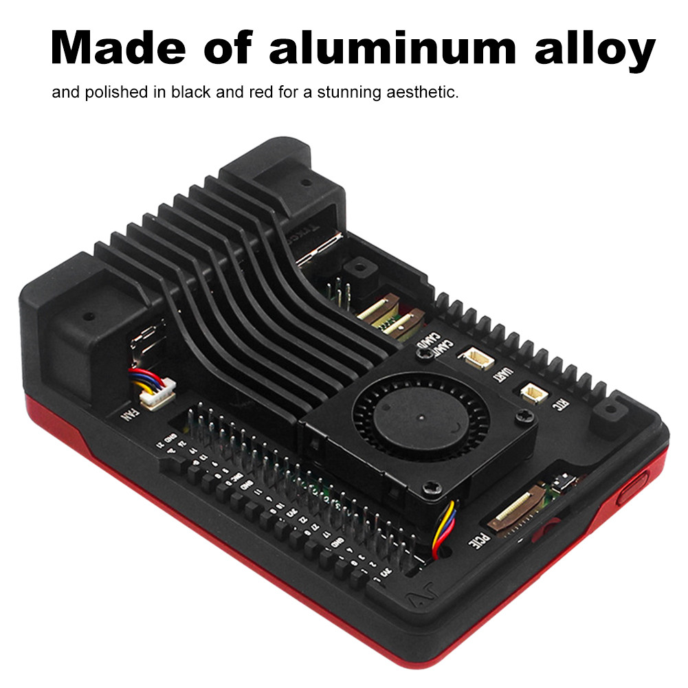 For Raspberry Pi 5 Aluminum Alloy Case Argon NEO 5 Case Armor Case with ...