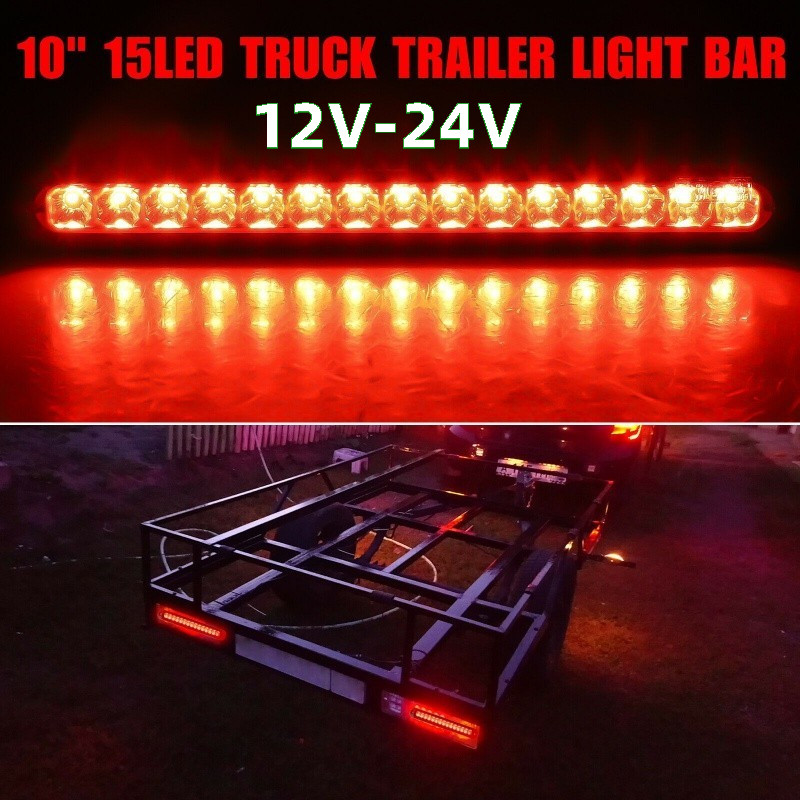 LED Tail Light Bar 12V 24V 15LED DRLs car Brake light stop light Turn ...