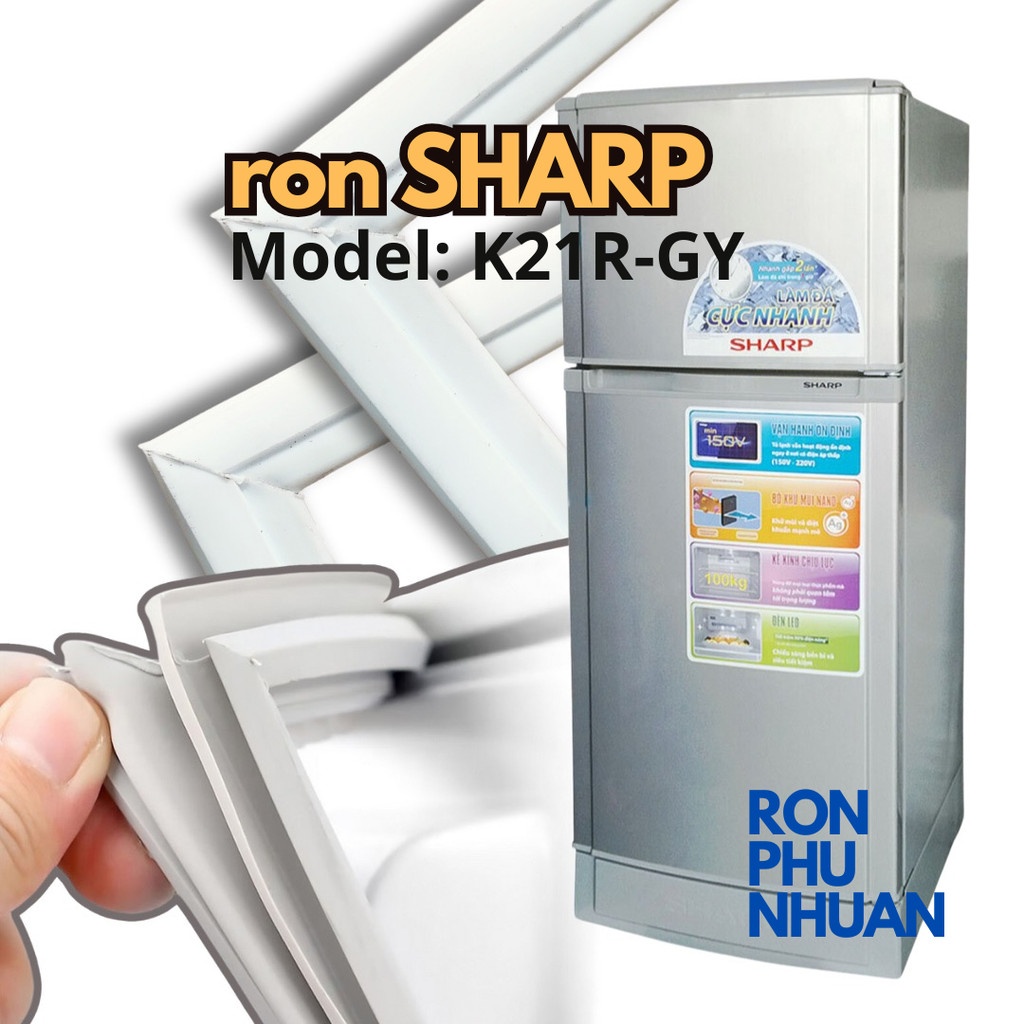 The seal of the Sharp refrigerator door model SJ-K21R-GY prevents the ...