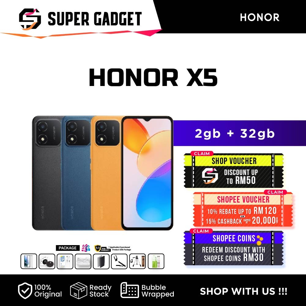 HONOR X5 [2GB RAM 32GB ROM] - Original HONOR Malaysia | Shopee Malaysia
