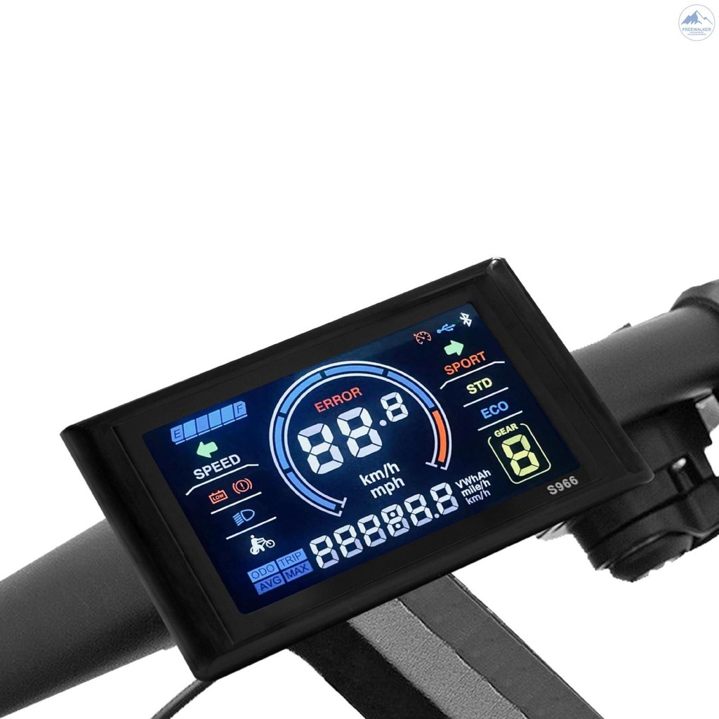 [2024 FW NEW] 24-72V Ebike LCD Display 5Pins LCD-S966 Smart Color ...