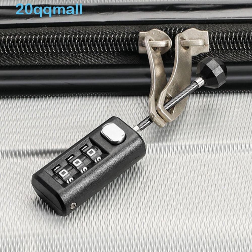 QQMALL Cable Password Lock, Wear-resisting Solid Steel Cable Lock ...