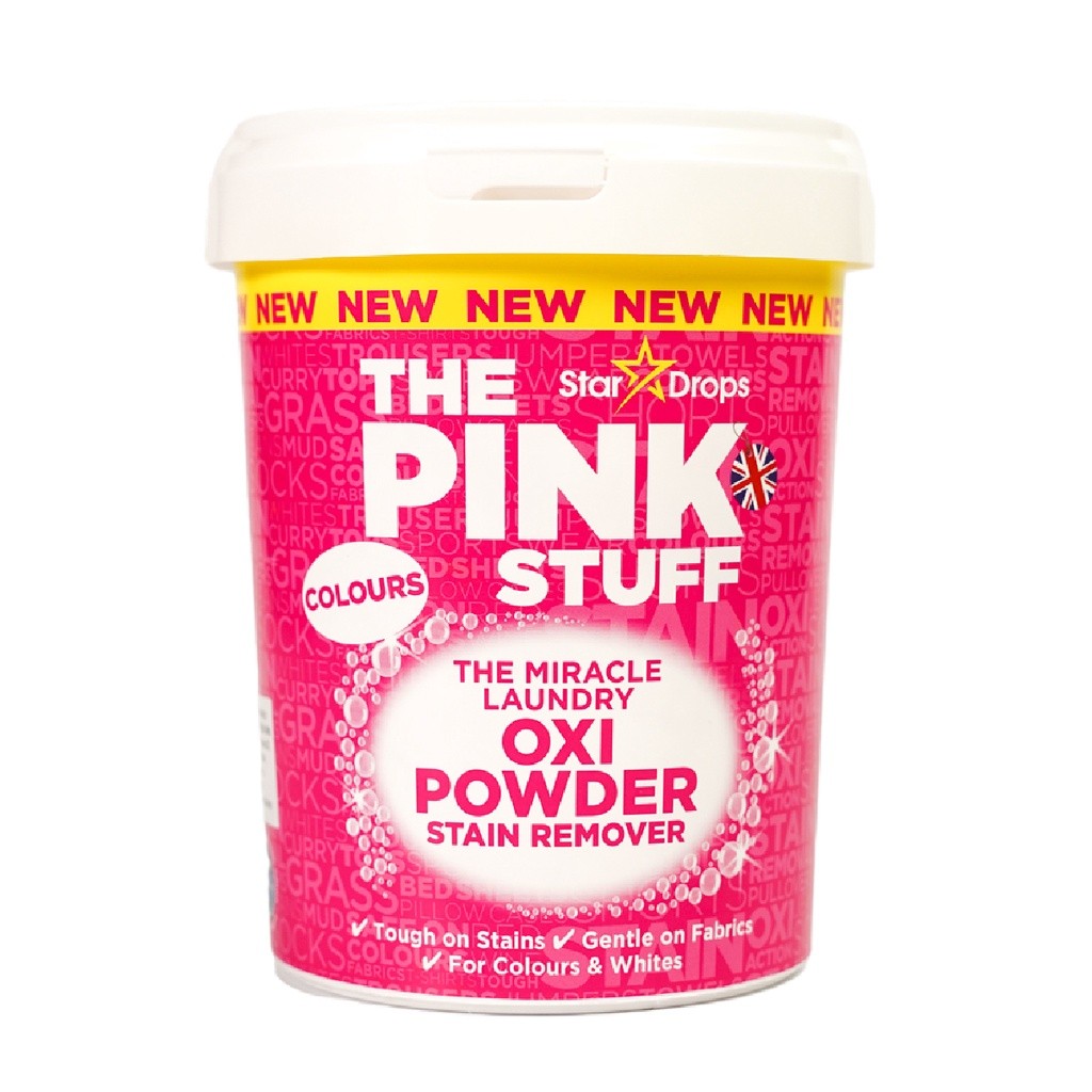 The Pink Stuff The Miracle Laundry OXI Powder Stain Remover for Colours ...