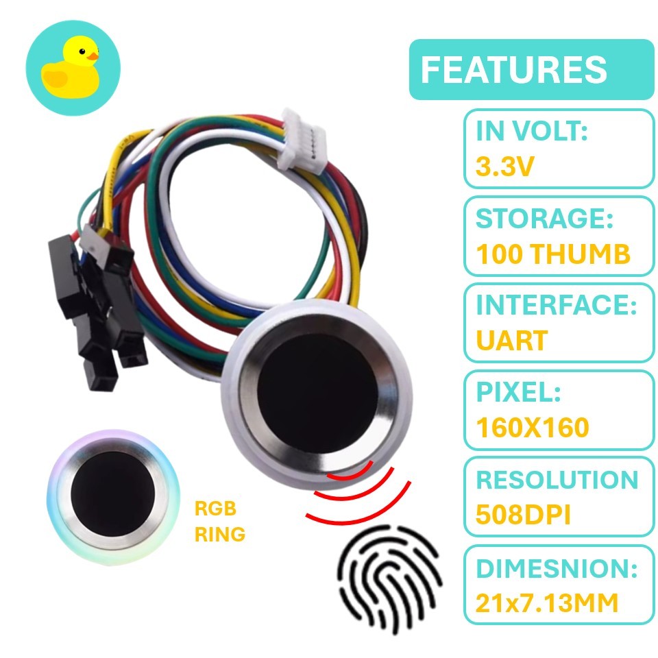 SFM-V1.7 UART Capacitive Fingerprint Sensor Module | Shopee Malaysia