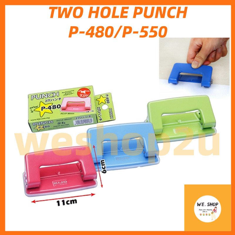 Two Hole Punch with Paper Ruler 6mm Pembolong Kertas B-Type 2-Hole ...