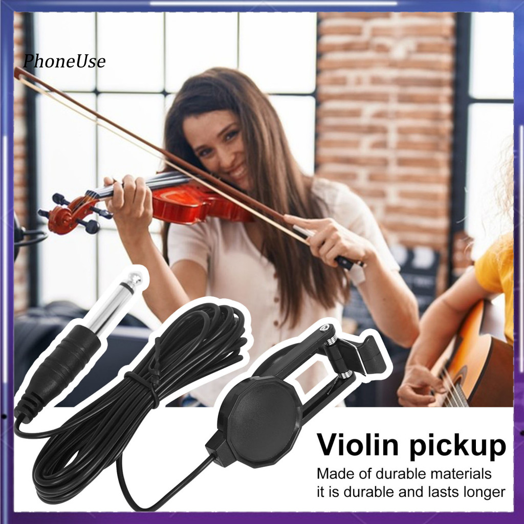 PhoneUse Violin Instrument Pickup Portable Clip-on Violin Pickup for ...