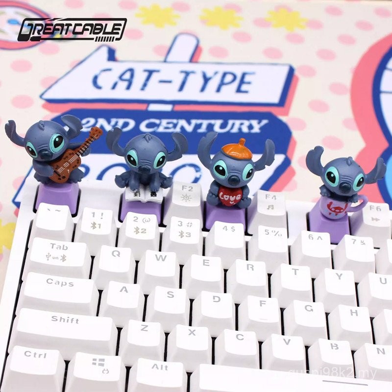 Stitch Unique Mechanical Keyboard Keycap Three-Dimensional Cute ...