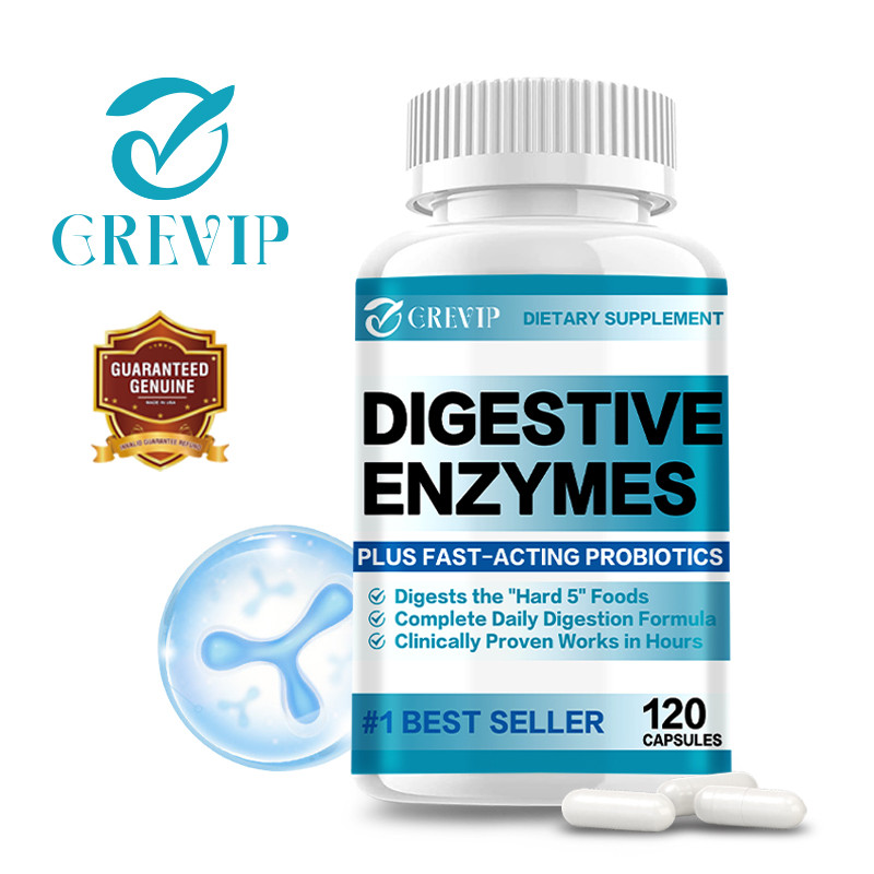 GREVIP Healthy Digestive Enzymes - Probiotic Enzyme Complex with ...