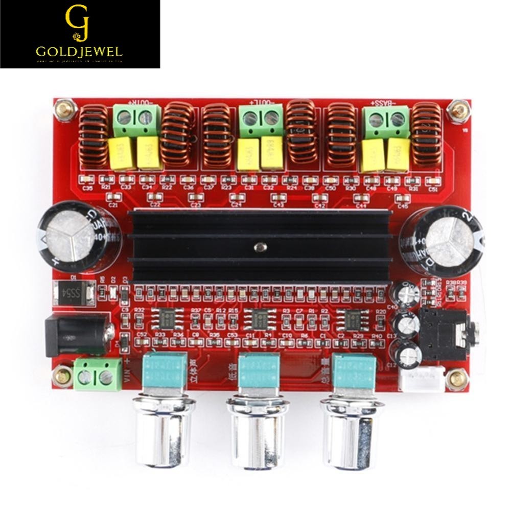 [MJ] 2*50W+100W Dual TPA3116D2 Power Subwoofer 2.1 Channel Amplifier Board TPA3116 Bluetooth 5.0 ...