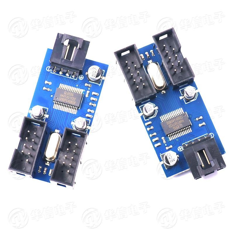Motherboard 9-Pin USB Head Doubler 1 to 2-Port 4-Port Male Socket 9PIN ...