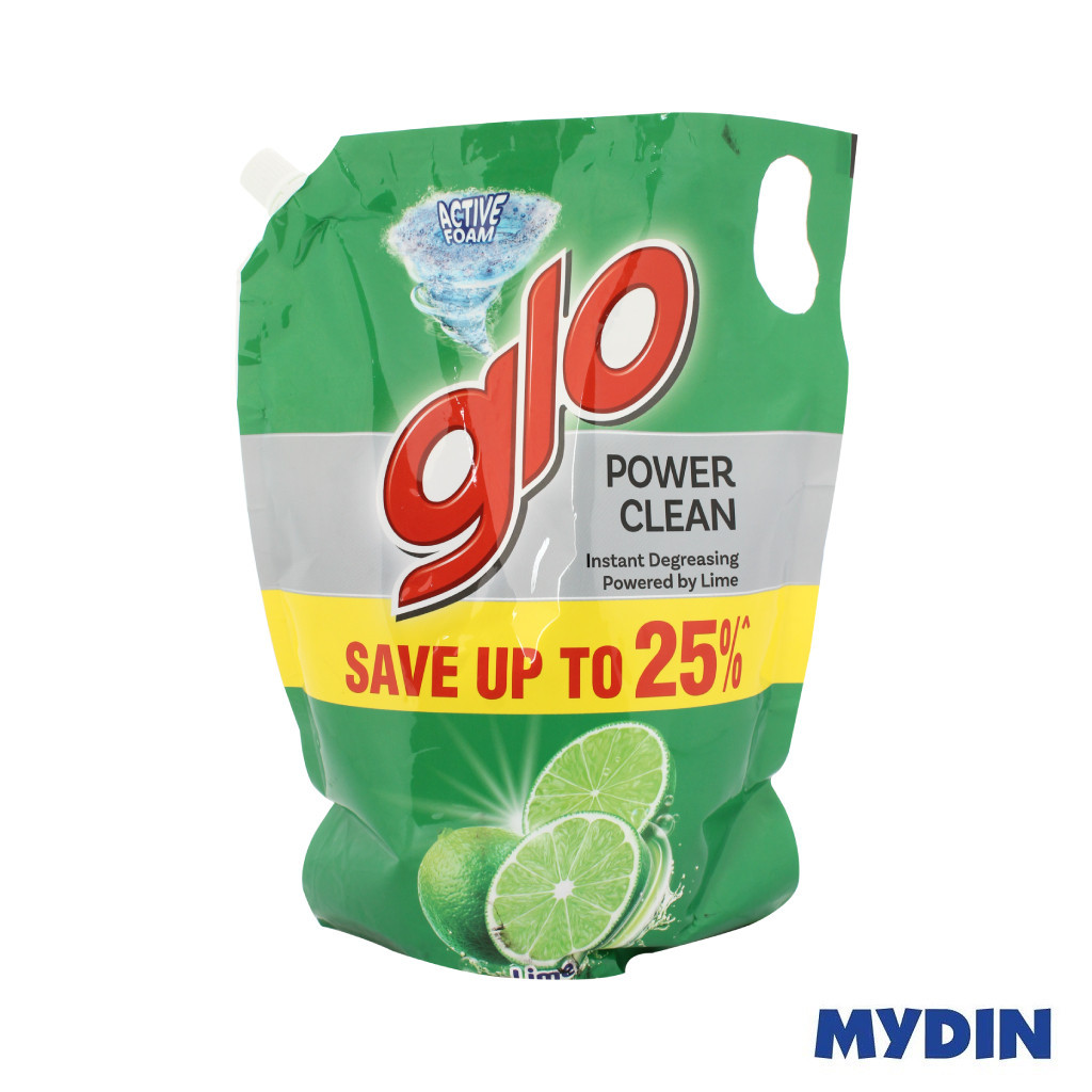 Glo Cecair Pencuci Pinggan Lime Buih Aktif Pek Isian Semula (1.6L ...
