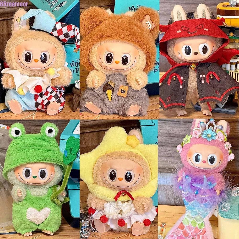 REEMOOR 17cm Labubu Clothes, Mermaid Joker Labubu Doll's Clothes, Plush ...