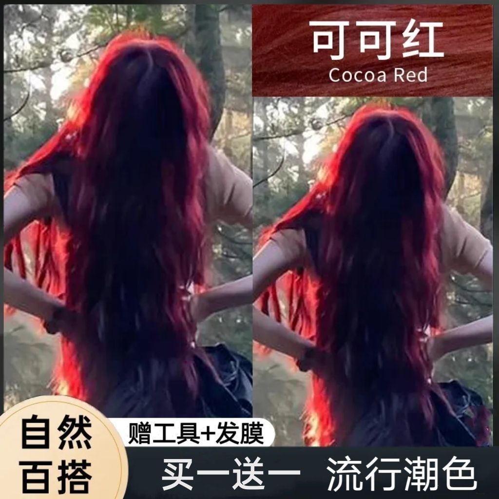 Cocoa Red Hair Dye Girl Hair Color 2025 Hair Dye Cream Popular Color ...